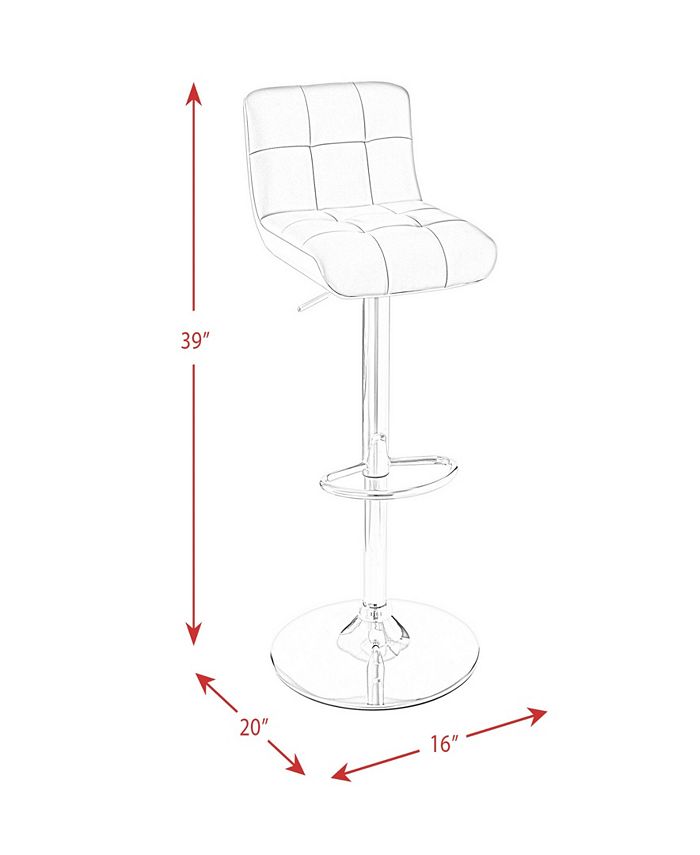 Picket House Furnishings Becca Adjustable Swivel Bar Stool Set - Macy's