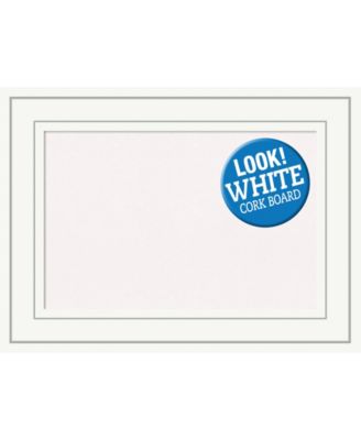 Amanti Art Craftsman White 23x17 Framed White Cork Board - Macy's