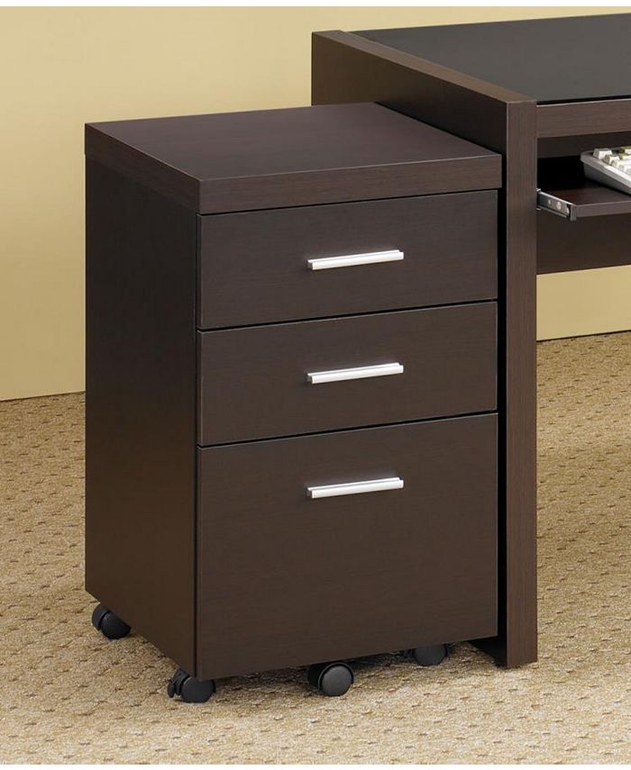 Coaster Home Furnishings Simon Three-Drawer Mobile File Cabinet - Macy's
