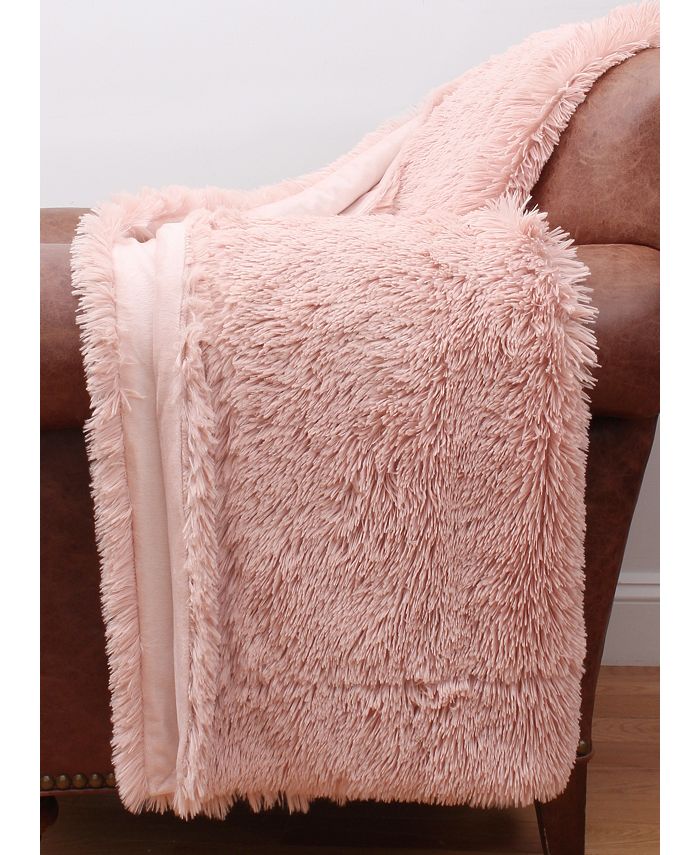 THRO Chubby Faux Fur Decorative 50" X 60" - Macy's