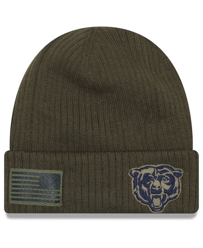 New Era Chicago Bears Salute To Service Cuff Knit Hat - Macy's