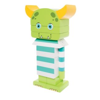 Manhattan Toy Monty The Monster Magnetic Wooden Stacking Block Puzzle ...