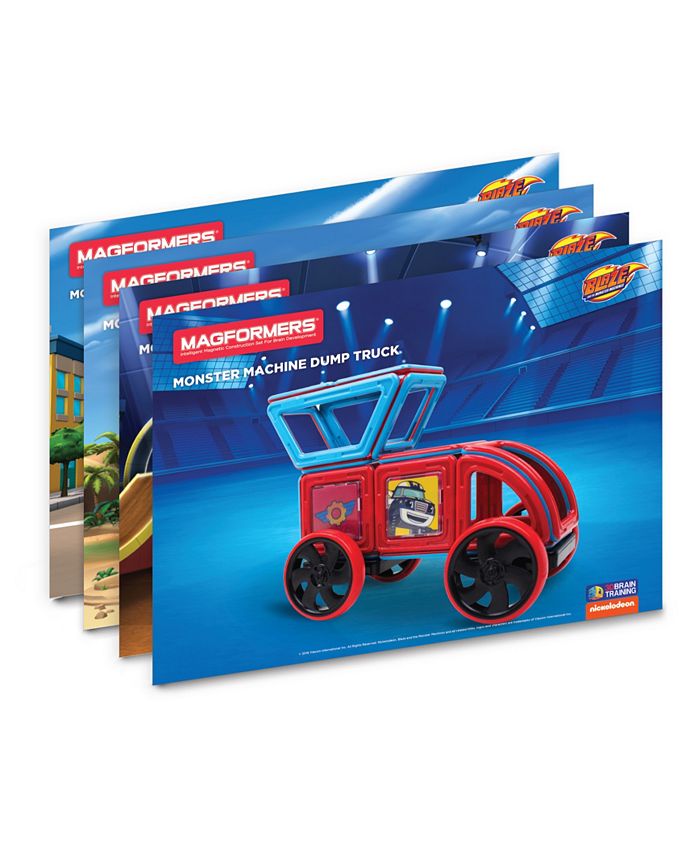 Magformers Blaze Monster Machines 35 Piece Magnetic Construction Set ...