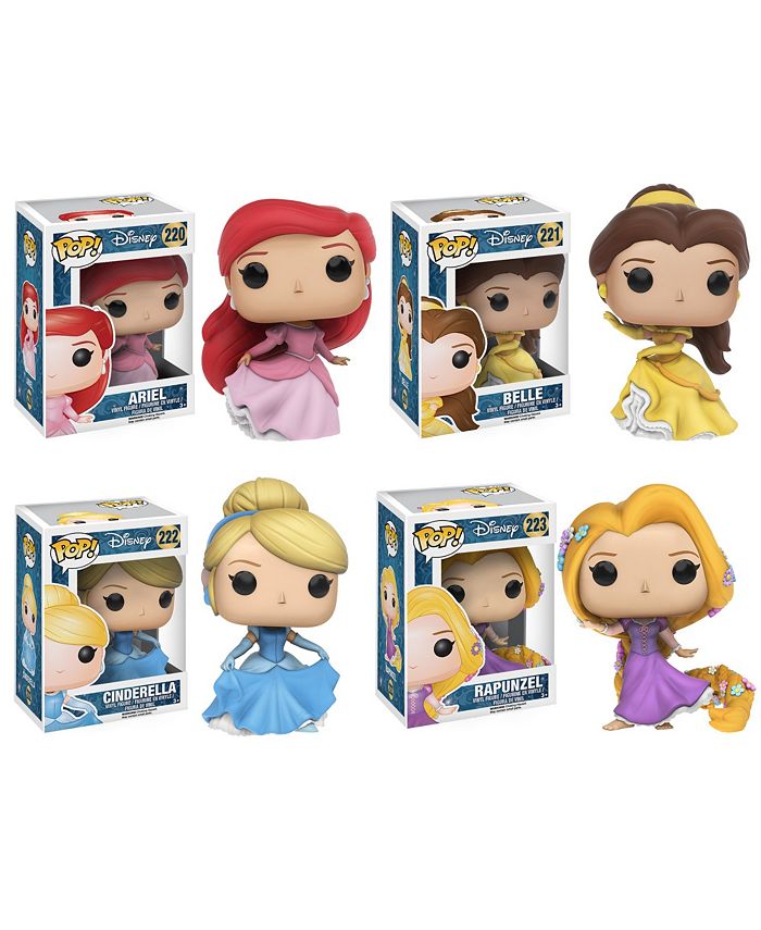 Funko Disney Pop Princess Collectors Set, Ariel, Belle, Cinderella, And ...