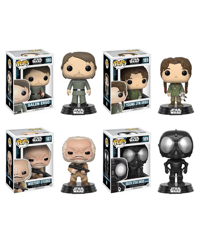 Funko Pop Star Wars Rouge One W2 Collectors Set, Galen Erso, Young Jyn ...