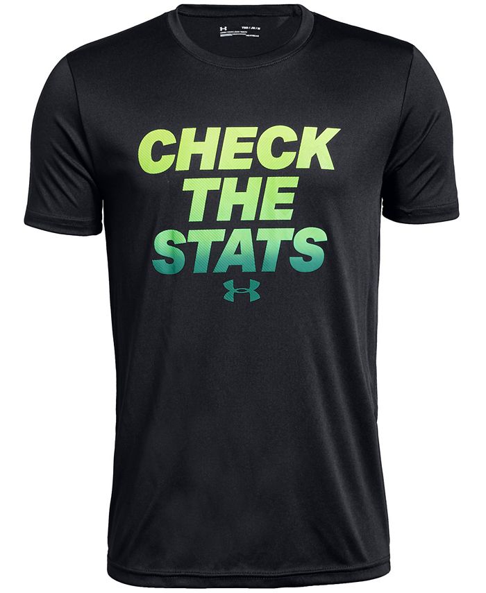 Under Armour Big Boys Stats-Print T-Shirt - Macy's
