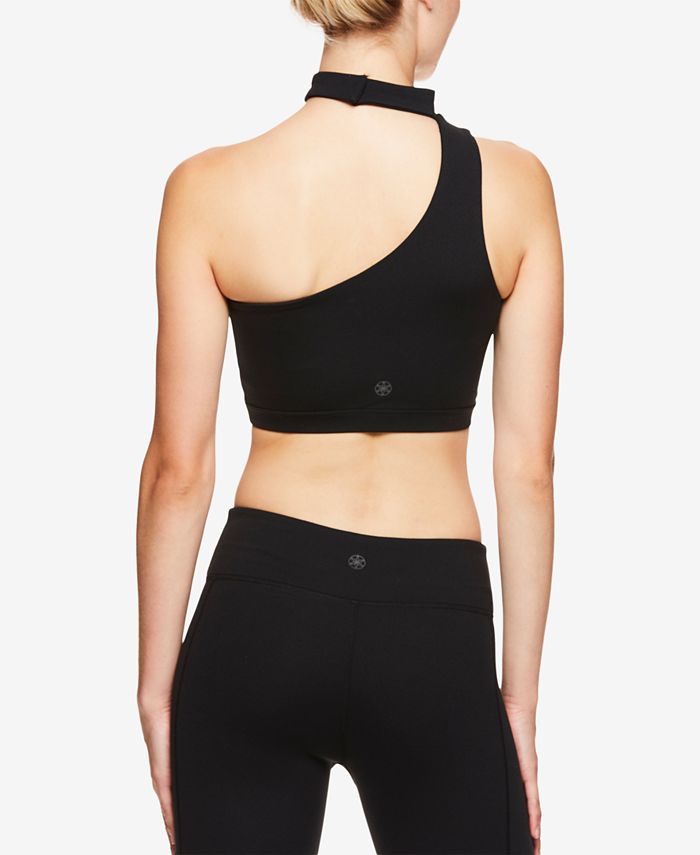 Gaiam X Jessica Biel Hudson Asymmetrical Low-Impact Sports Bra - Macy's