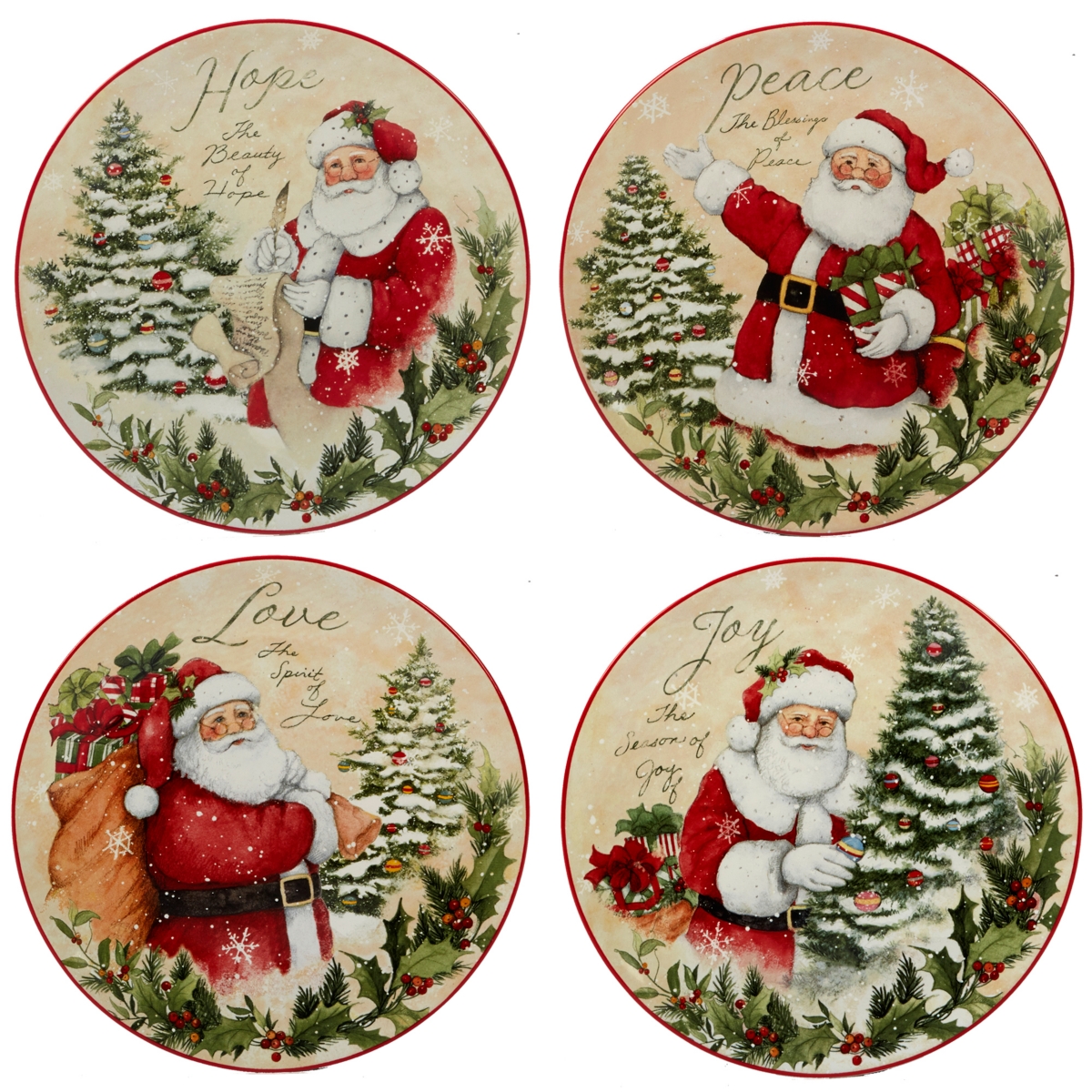 Click here for Certified International Holiday Wishes 4-Pc. Desse... prices