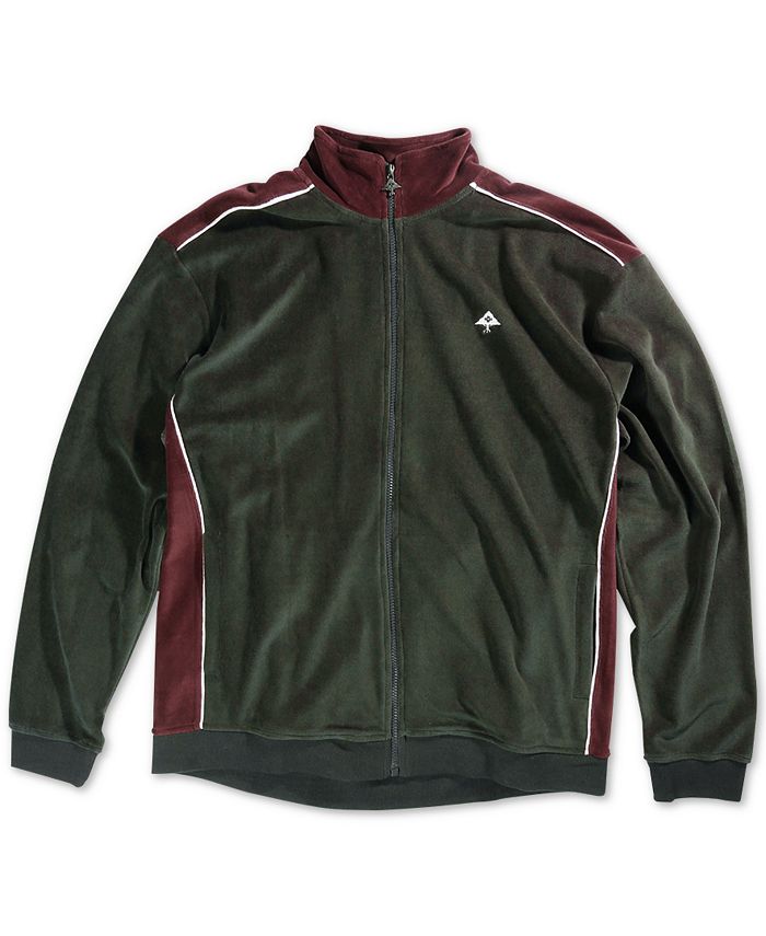 LRG Men's Payback Velour Track Jacket - Macy's