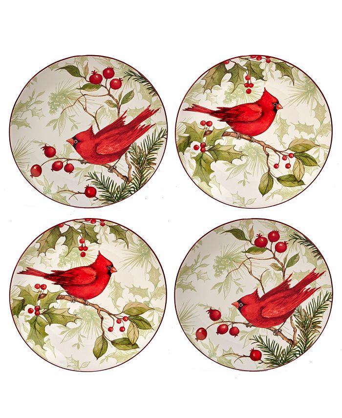 Tracy Porter Certified International Winter Field Notes 4-Pc. Dessert ...