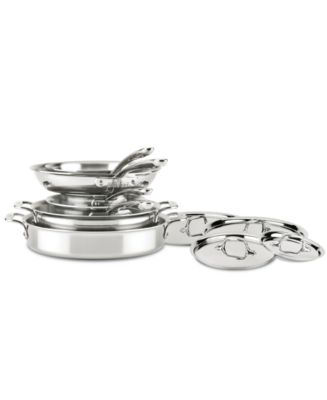 All-Clad d3 Stainless Steel Compact 10-Pc. Cookware Set - Macy's