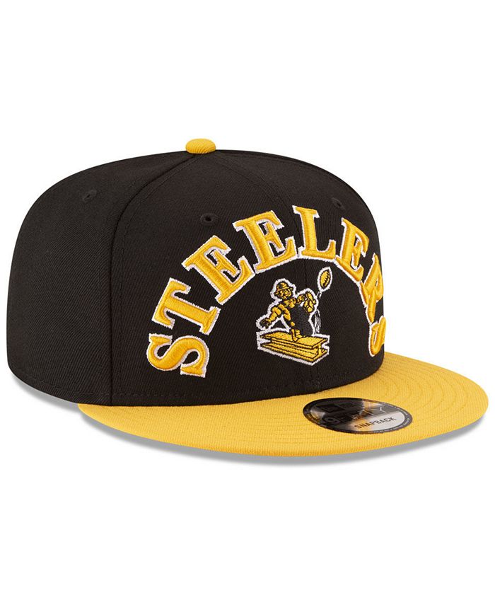 New Era Pittsburgh Steelers Retro Logo 9FIFTY Snapback Cap - Macy's