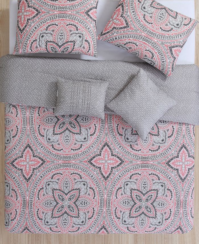 VCNY Home CLOSEOUT! Allison Reversible Comforter Set, Full/Queen - Macy's