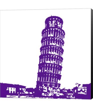 Pisa in Purple by Veruca Salt Canvas Art - Macy's