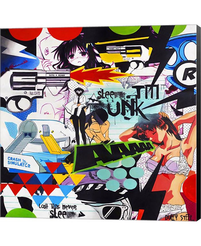 Metaverse Elephants gaze by Colourblind Suicide Canvas Art - Macy's