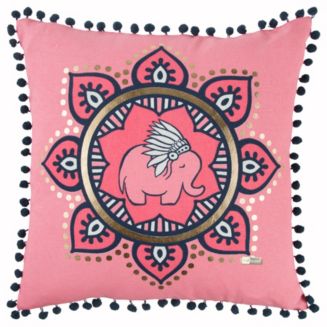 Rizzy Home Simply Southern Elephants Decorative Pillow, 18" x 18" - Macy's