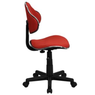 Red Fabric Ergonomic Swivel Task Chair - Macy's
