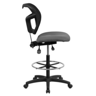 Mid-Back Gray Mesh Drafting Chair - Macy's