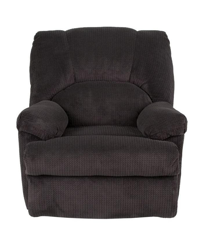 Flash Furniture Contemporary Feel Good Slate Microfiber Rocker Recliner ...