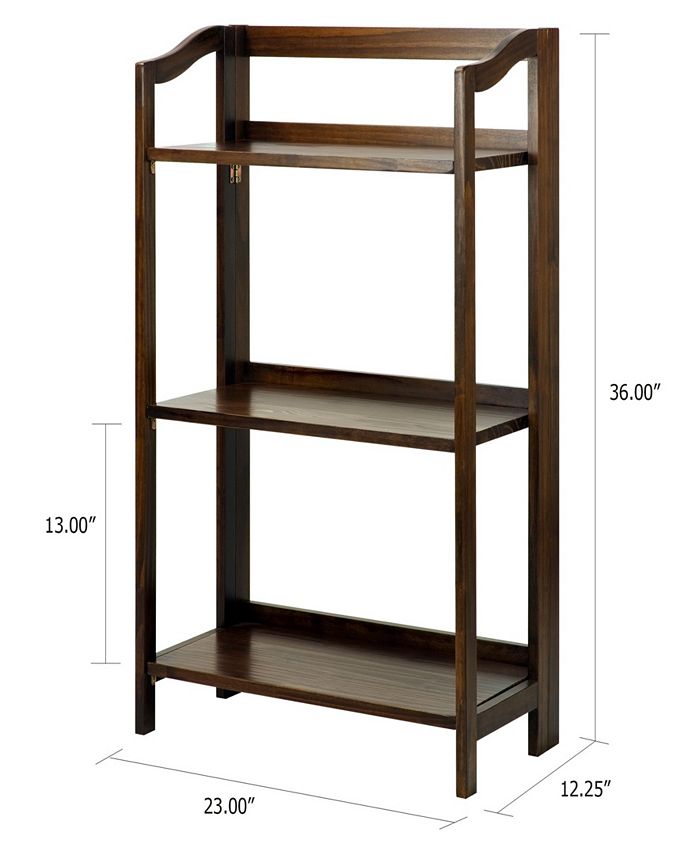 Yu Shan Stratford 3 - Shelf Folding Bookcase - Macy's