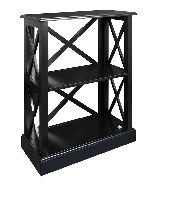 Yu Shan Jackson 3 - Shelf Bookcase with Concealed Drawer, Concealment ...