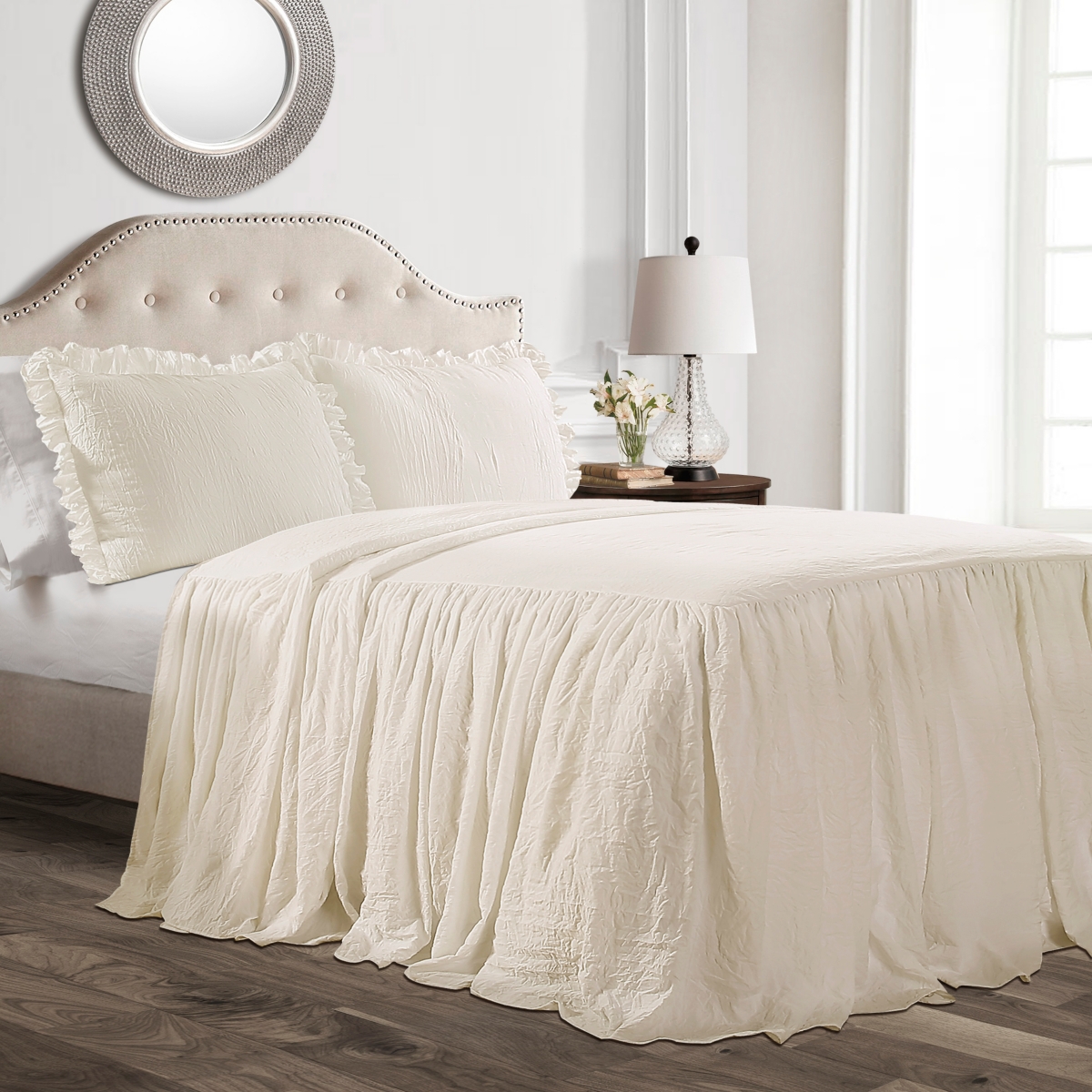 Click here for Lush Decor Ruffle Skirt 3-Pc. Bedspread Set  King... prices