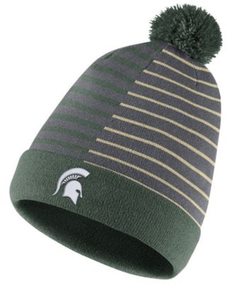 Nike Michigan State Spartans Striped Beanie Knit Hat - Macy's