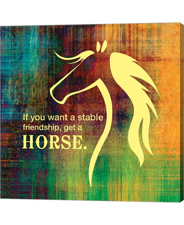 Metaverse Horse Quote 2 by Sports Mania Canvas Art - Macy's