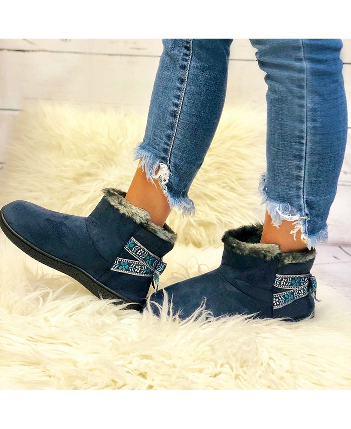 Isotoner Signature Microsuede Nora Boot Slippers with Memory Foam - Macy's