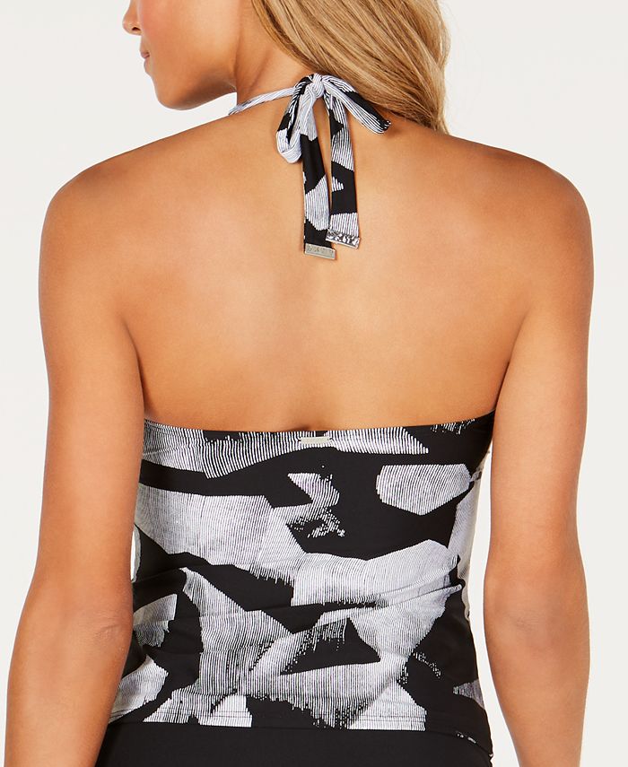 DKNY Printed Halter Tankini Top, Created for Macy's - Macy's