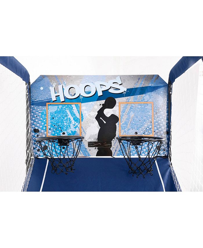 Blue Wave Hoops Dual Basketball Arcade Game with Electronic Digital ...