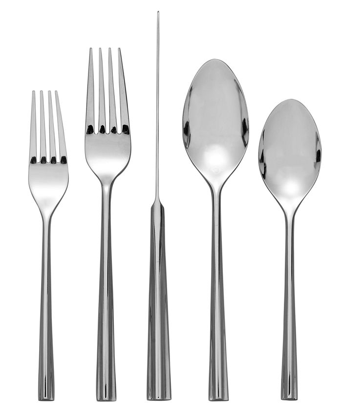 Nambé CLOSEOUT! Nambe Flatware 18/10, Tri-Corner 5 Piece Place Setting ...
