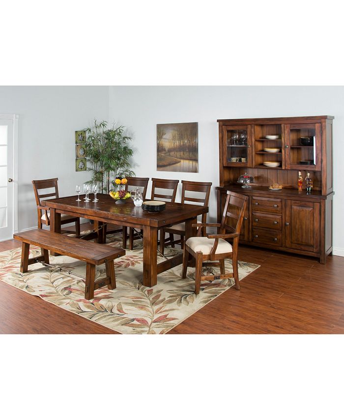Sunny Designs Tuscany 64" Vintage Mocha Bench - Macy's