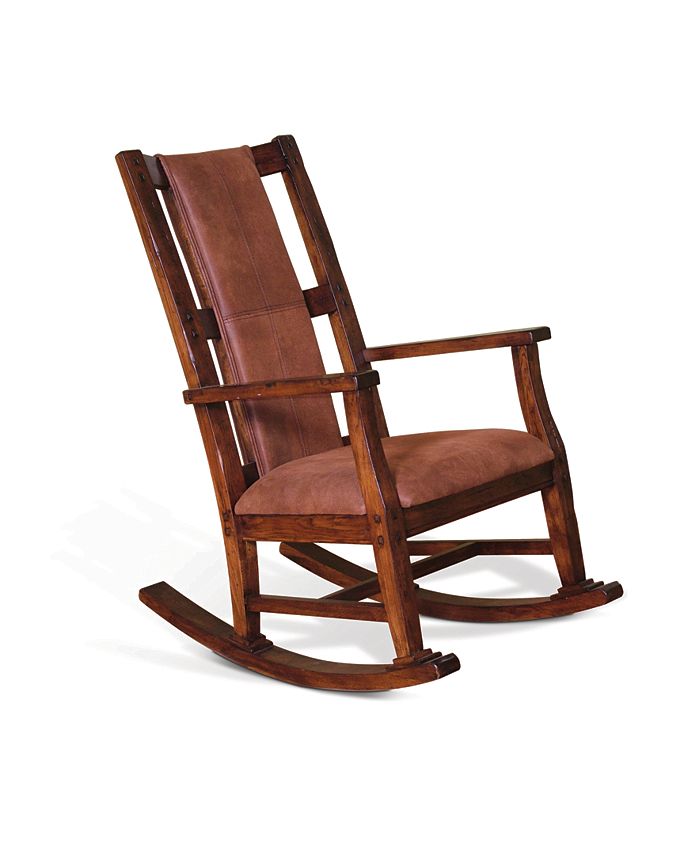 Sunny Designs Santa Fe Dark Chocolate Rocker, Cushion Seat - Macy's