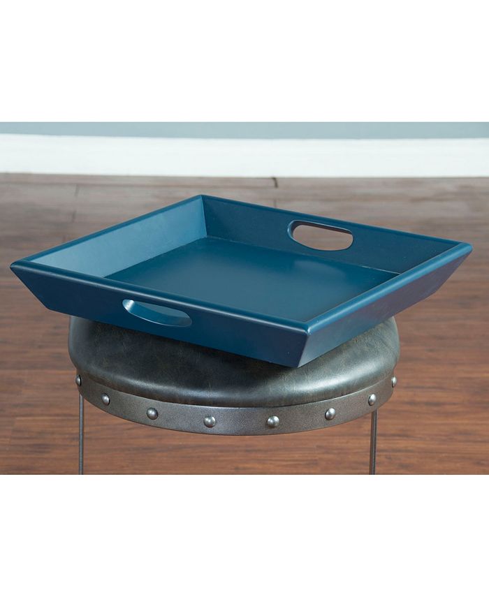 Sunny Designs Navy Blue Serving Tray - Macy's