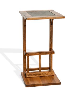 Sedona Rustic Oak Sofa Mate Table - Macy's