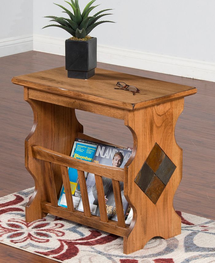 Sunny Designs Sedona Rustic Oak Magazine Table - Macy's