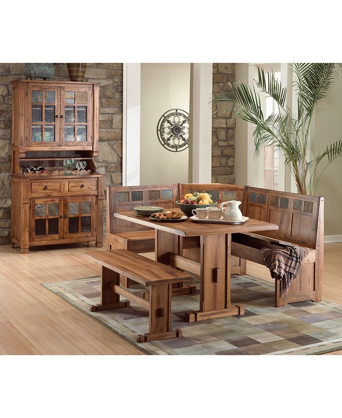 Sunny Designs Sedona Rustic Oak Side Bench - Macy's