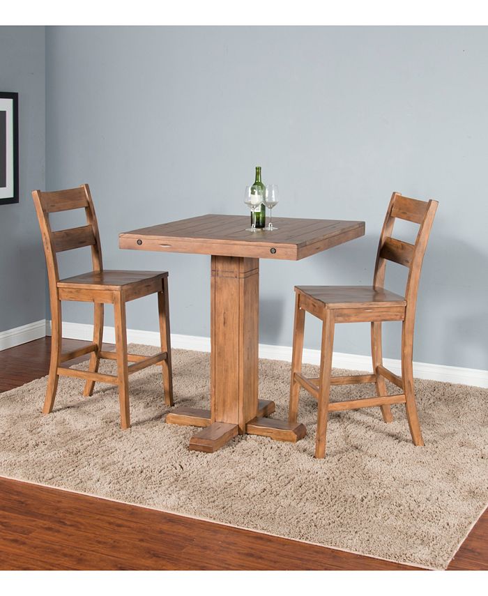 Sunny Designs Sierra Dry Leaf Pub Table - Macy's