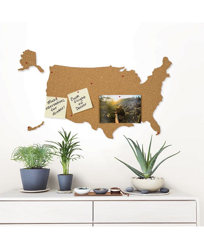 Brewster Home Fashions Usa Cork Map Pinboard - Macy's