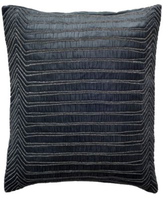 Pristine Double Stripe Decorative Pillow, 18" x 18" - Macy's