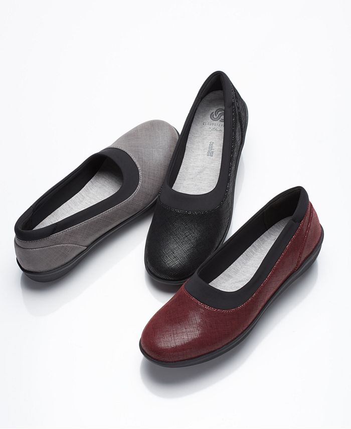 Clarks Women's Cloudsteppers Ayla Pure Flats, Created for Macy's - Macy's