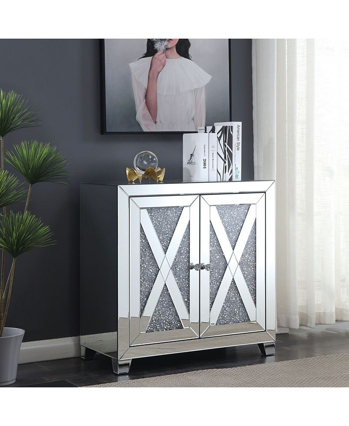 Furniture of America Wilmington Luxurious X-Crossed Hallway Cabinet ...