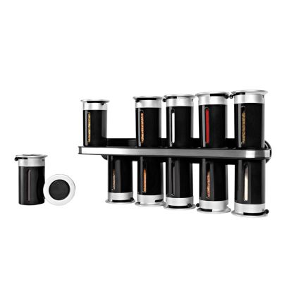 Zevro by Honey Can Do Gravity Wall-Mount 12-Canister Magnetic Spice ...
