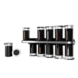 Zevro by Honey Can Do Gravity Wall-Mount 12-Canister Magnetic Spice ...