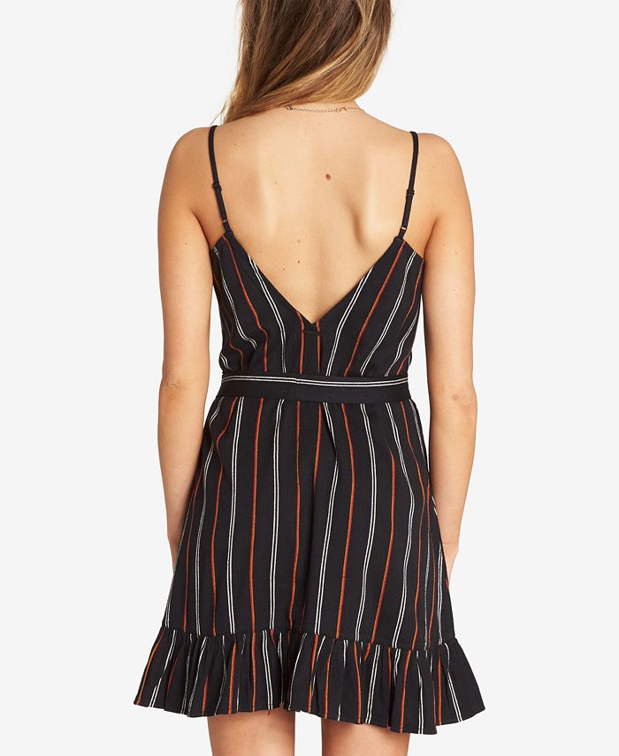 Billabong Juniors' Striped Ruffle-Hem Dress - Macy's