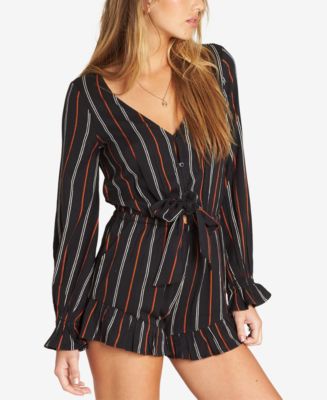 Billabong Juniors' Ruffled Romper - Macy's