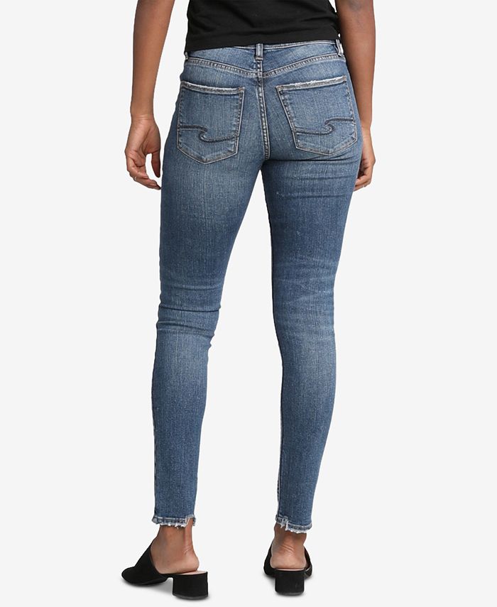Silver Jeans Co. Bleecker Ripped Skinny Jeans - Macy's