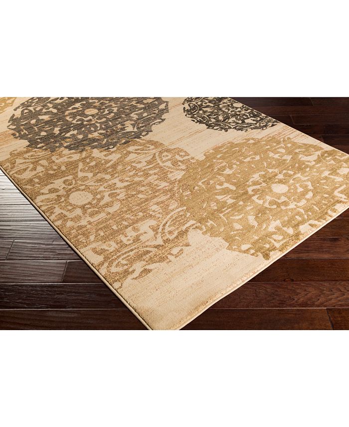 Surya Riley RLY-5051 Butter 4' x 5'5" Area Rug - Macy's