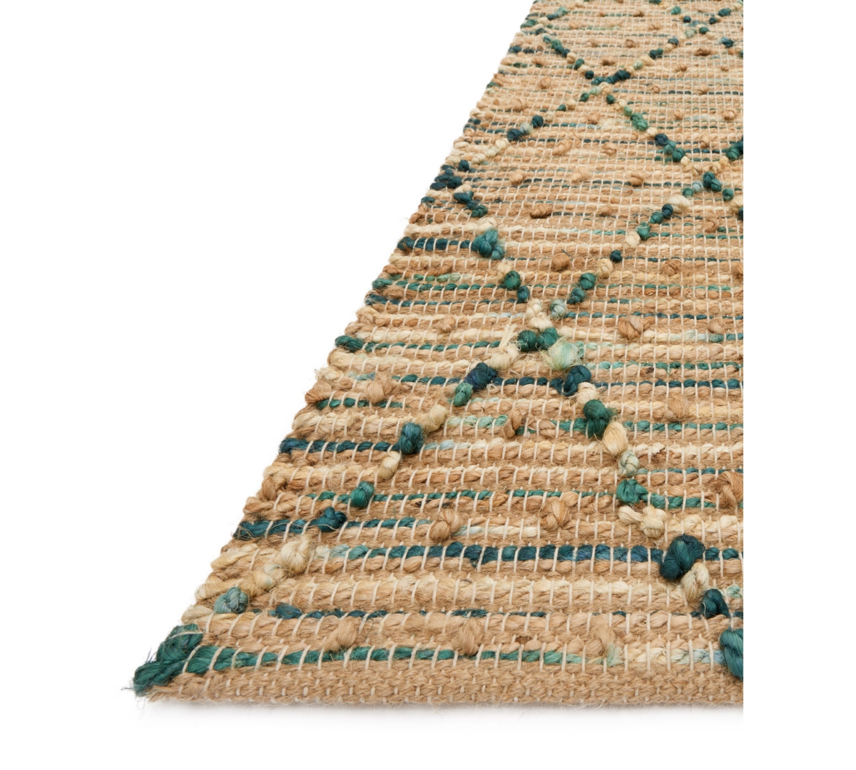 Click here for Loloi Beacon Jute Bu-03 79 x 99 Area Rug - Aqua prices